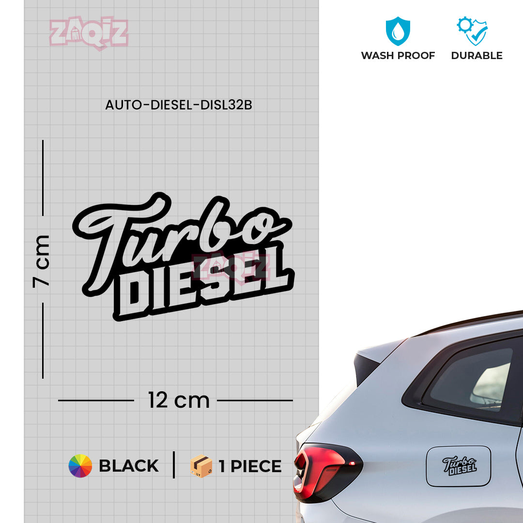 Bold Design Diesel Fuel Notice Sticker – ZAQiZ